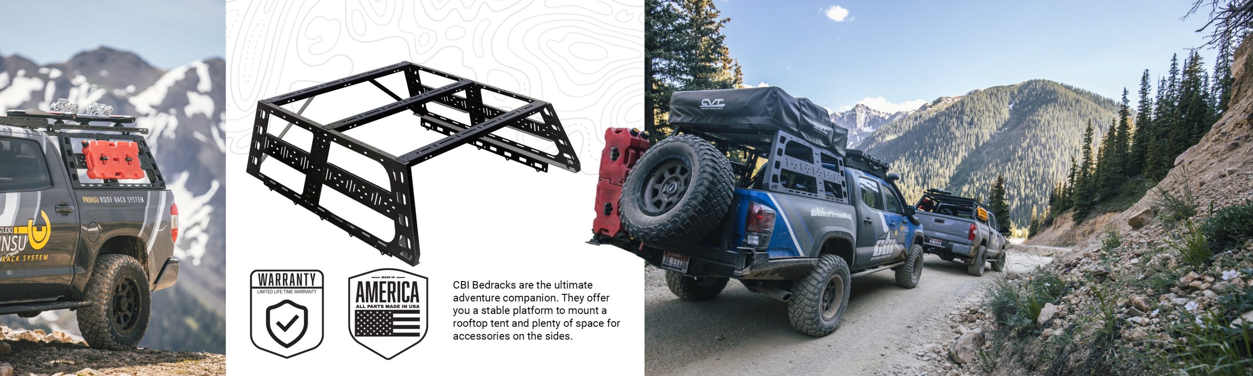 Ford Ranger Bed Rack - Cab Height (2019-2021) | Prinsu