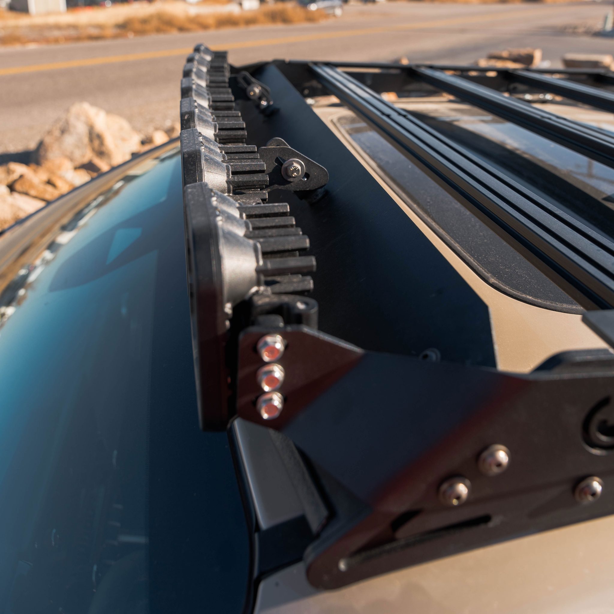 Prinsu Front-Facing Light Bar Brackets | Diode Light Pods - Prinsu Roof ...