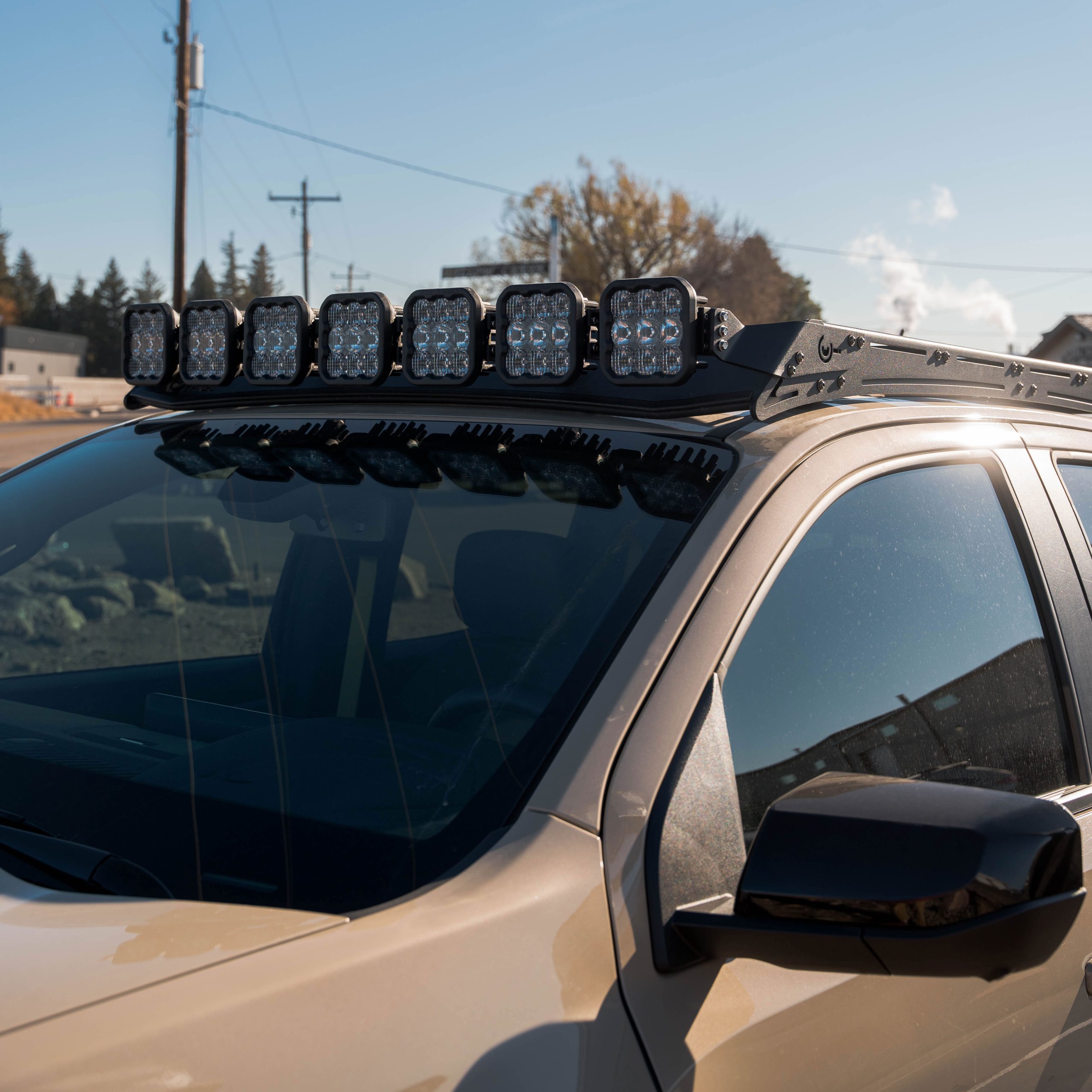 Prinsu Front-Facing Light Bar Brackets | Diode Light Pods - Prinsu Roof ...