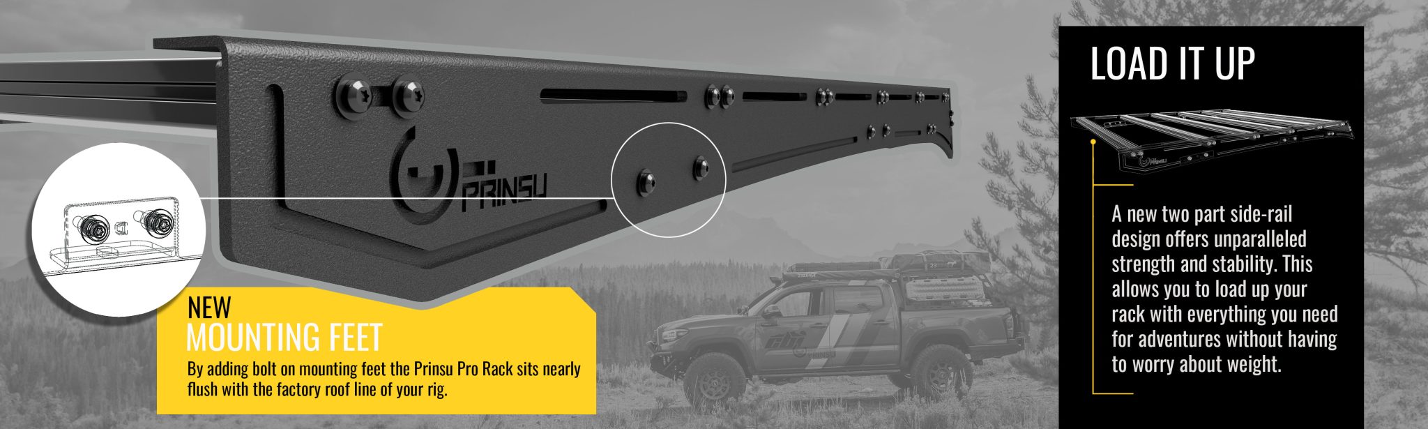 Prinsu Pro Lexus GX550 Roof Rack for Offroad | Prinsu